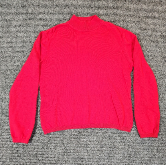 Pendleton | Sweaters | Vintage Pendleton Mock Neck Wool Sweater Red ...